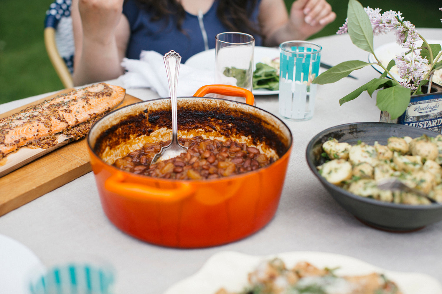 Bacon, Beer and Mustard Baked Beans – Smak Dab Mustard