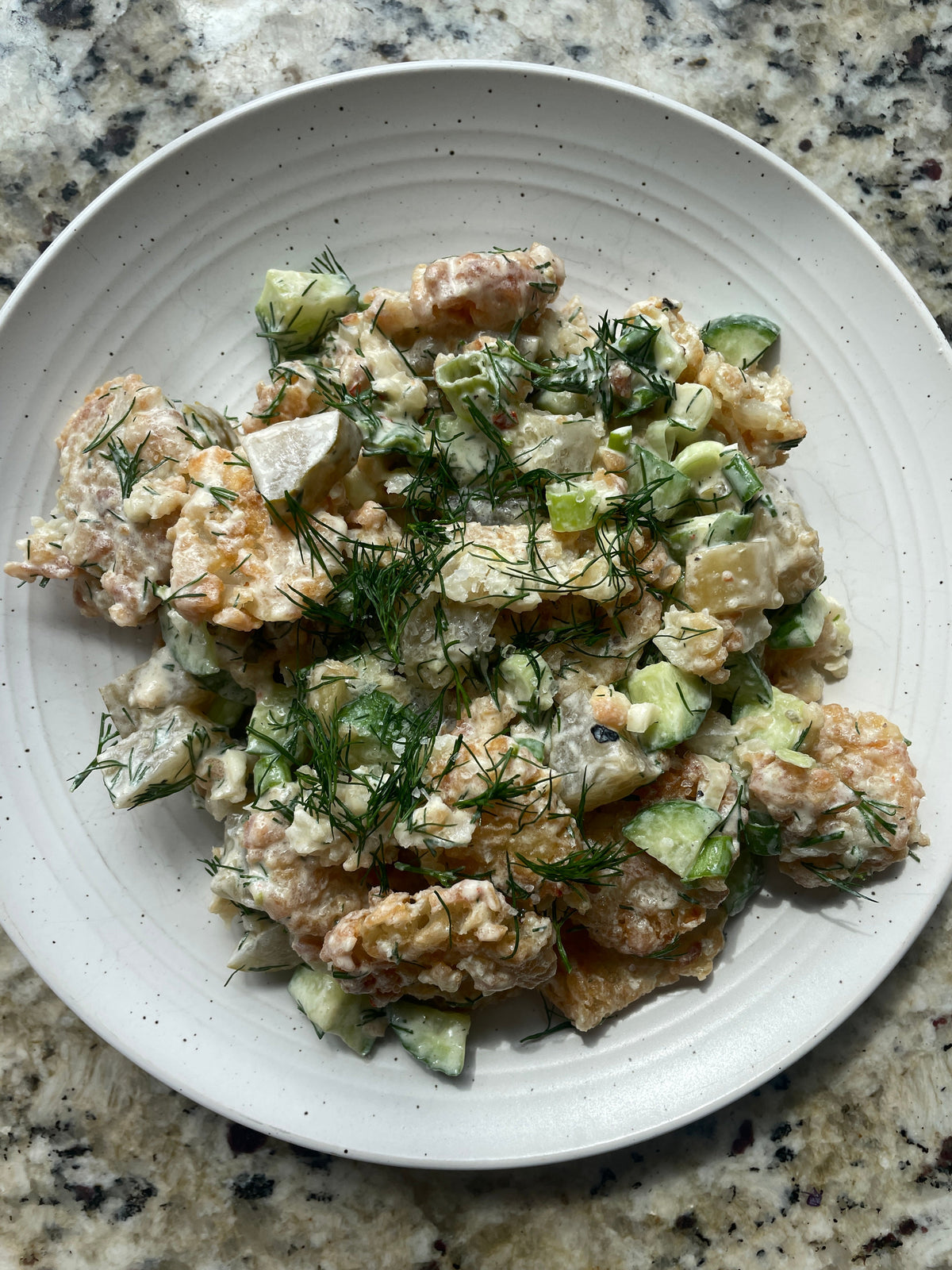 Tater Tot Dill Pickle Salad – Smak Dab Mustard