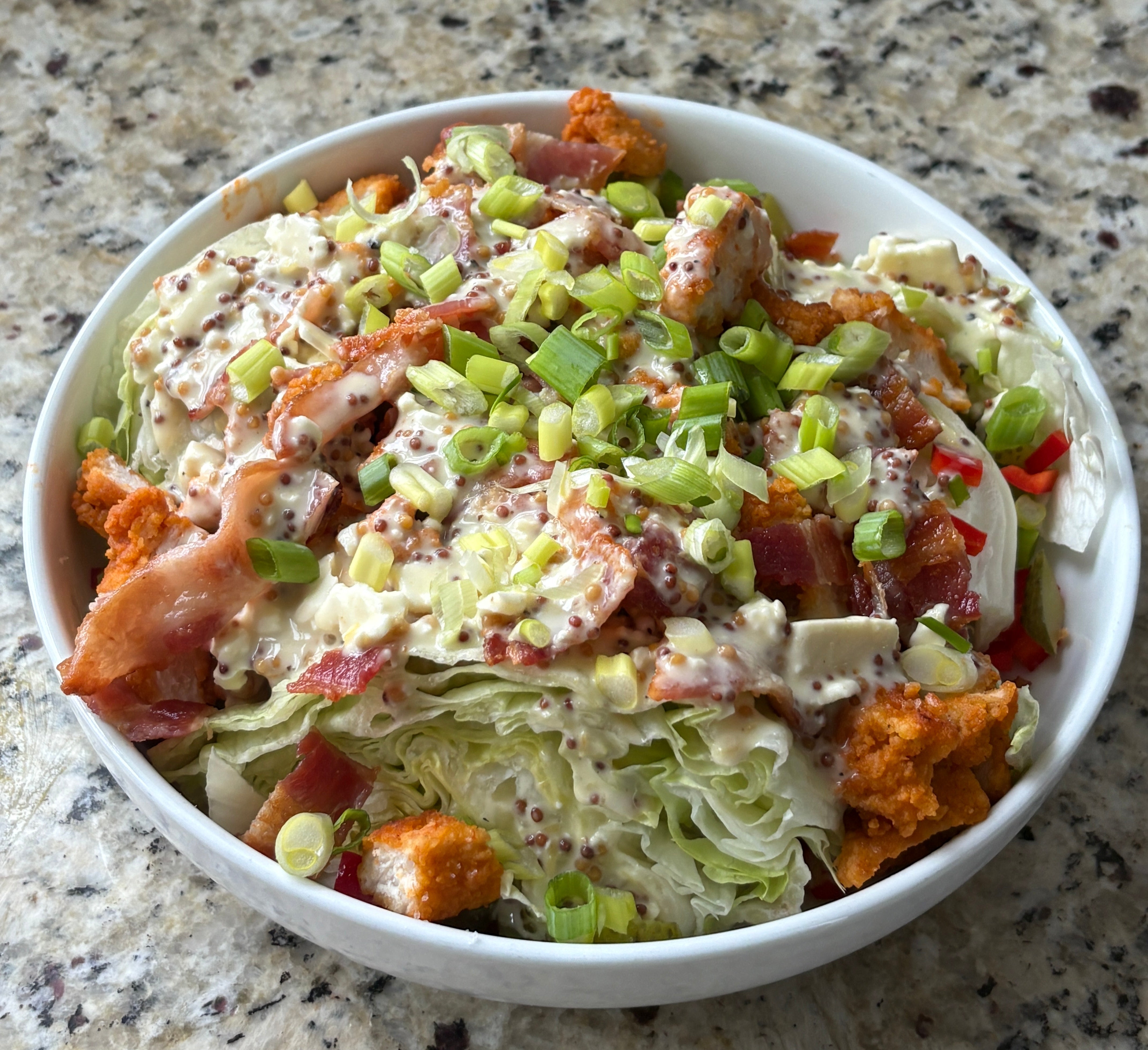 Buffalo Chicken Blue Cheese Wedge Salad – Smak Dab Mustard
