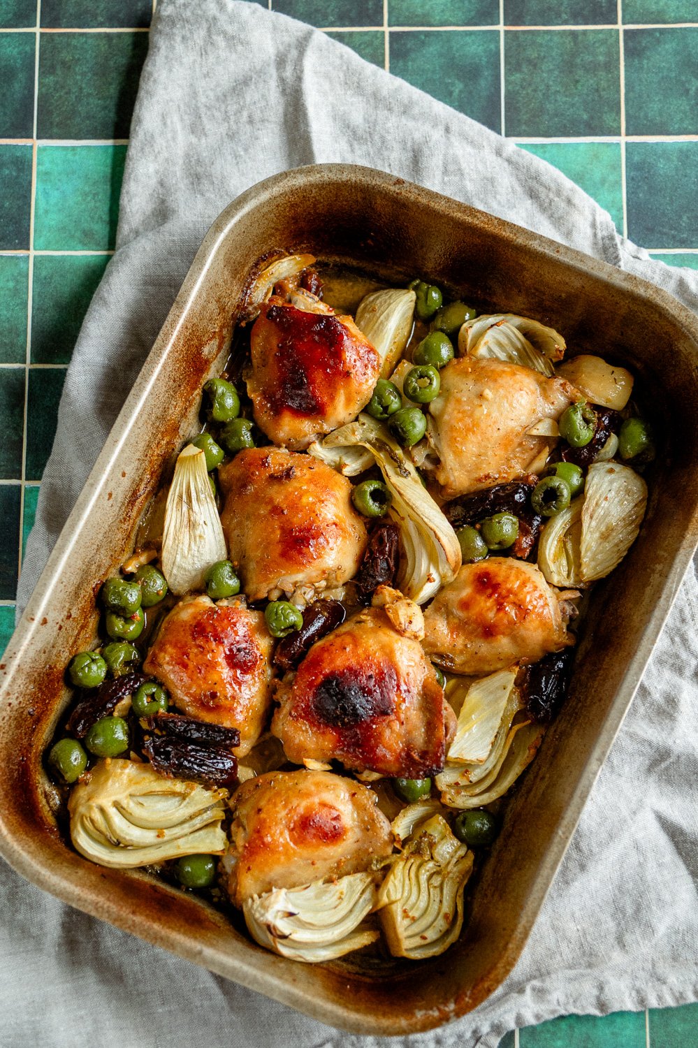 Roasted Chicken Marbella with Fresh Orange, Olives and Dates – Smak Dab ...